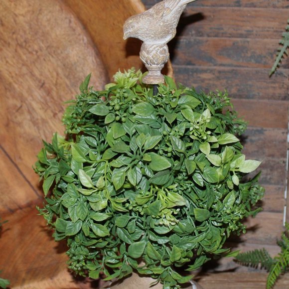 Accents | Adorable 135 French Country Farmhouse Boxwood Bird Topiary ...